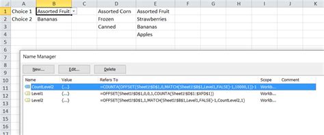 Dropdown List Based On A Vlookup Rexcel
