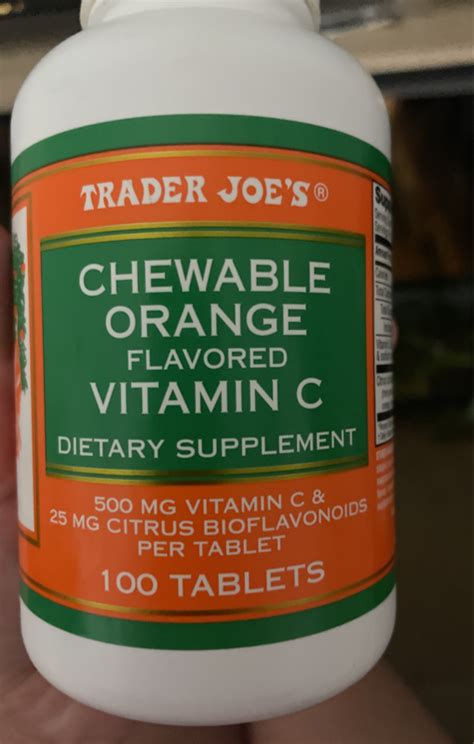 Trader Joes Chewable Orange Flavored Vitamin Fig App