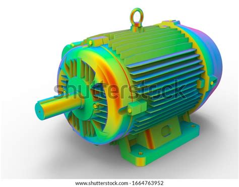 3d Rendering Engine Finite Element Analysis Stock Illustration 1664763952 Shutterstock