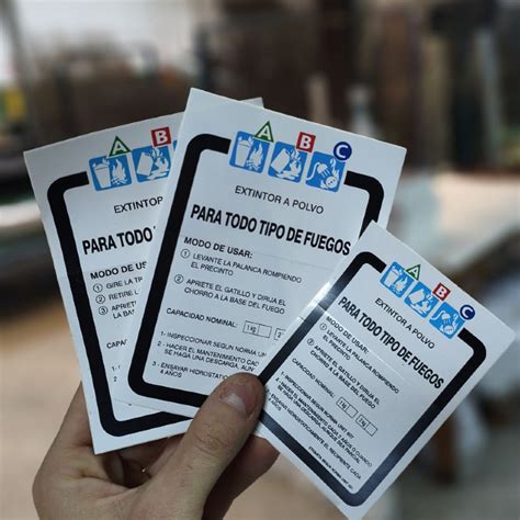 Etiquetas Para Extintores Perlyna