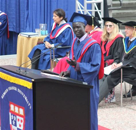 Convocation Profile Samuel Thiak Political Science Sfu Refugee And Newcomer Programs Simon