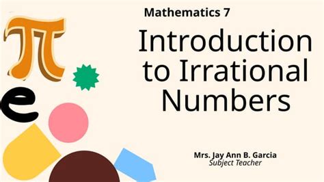Introduction To Irrational Numberspptx