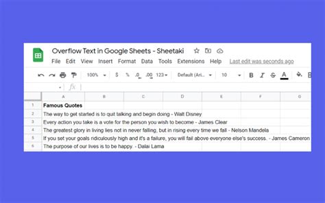 How To Overflow Text In Google Sheets Sheetaki