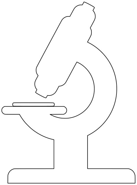 Shape Of Microscope Free Printable Papercraft Templates