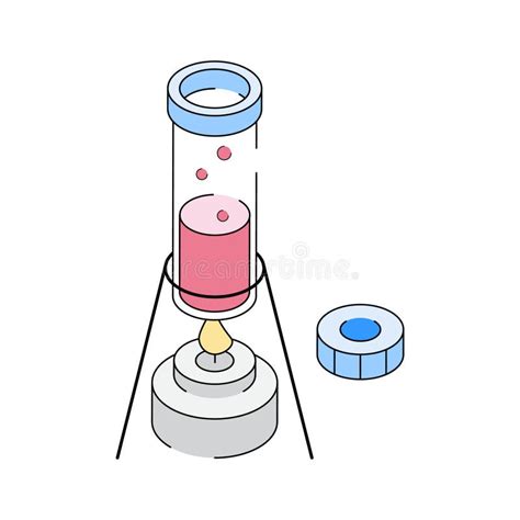 Laboratory Experiment Icon Creatively Designed In Isometric Style Stock Illustration