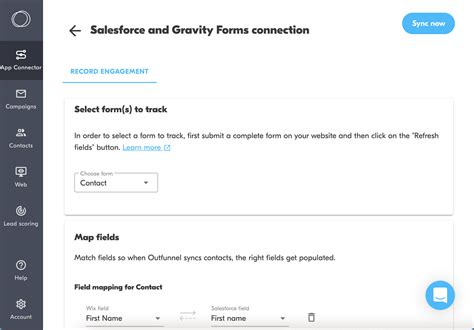 salesforce and gravity forms integration outfunnel