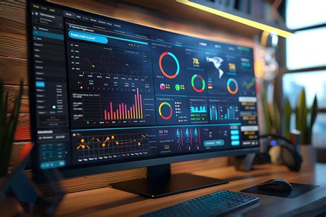 Aipowered Data Visualization Tool Sleek Interface Premium Ai Generated Image