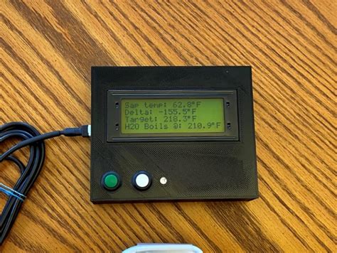 Maple Digital Barometer With Probe Battery Powered Plymouth Sugarworks