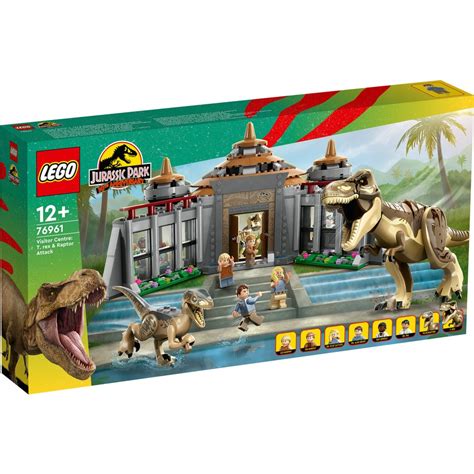 Lego Jurassic World Visitor Centre T Rex And Raptor Attack 76961 Big W