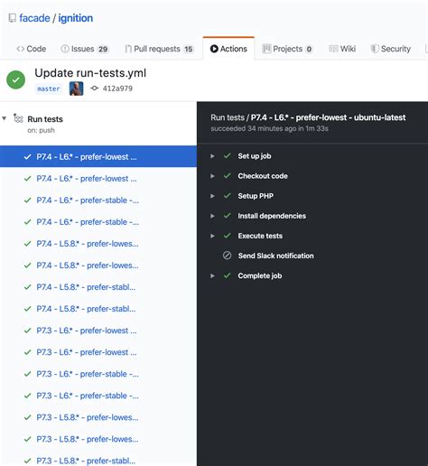 Using Github Actions To Run The Tests Of Laravel Projects And Packages