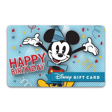 Mickey Mouse Birthday Disney T Card Disney Store