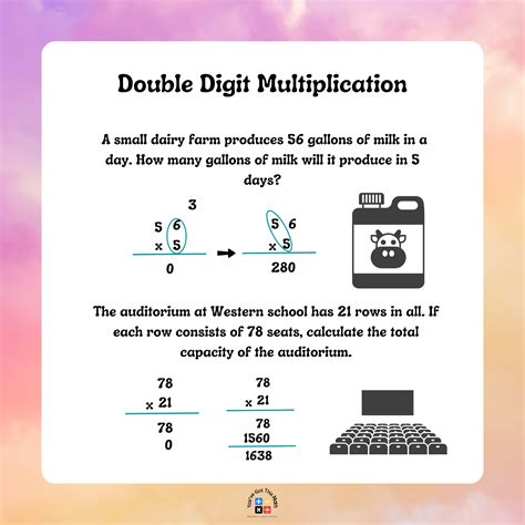 Multi Digit Multiplication Word Problems Free Worksheet