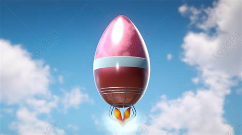 아래에 연기가 자욱한 흔적이 있는 3d 렌더링된 부활절 달걀 로켓 아래에 배경 연기 배경 부활절 배경 이미지 Hd 아래에 연기 부활절 배경 사진 무료 다운로드