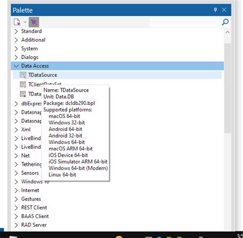 How To Set Supported Platforms For My Component Delphi Ide And Apis Delphi Praxis En