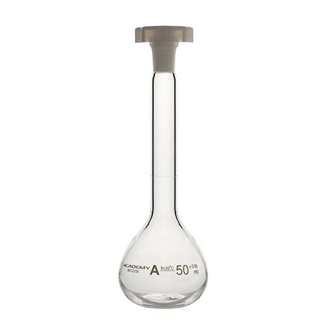 Flask Volumetric Flask Plastic Stopper Borosilicate Glass Academy Science