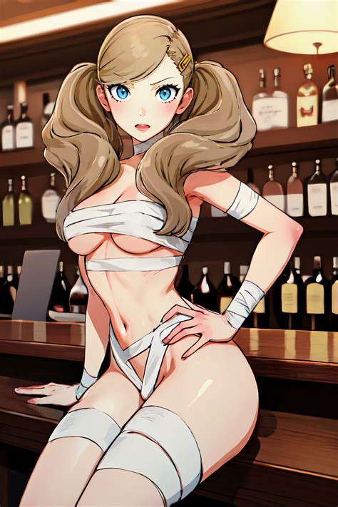 Rule 34 Ai Generated Ann Takamaki Atlus Blonde Hair Breasts Female