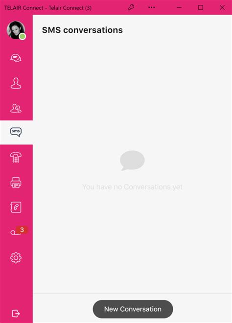 how to send and receive text messages via connect app sms telair