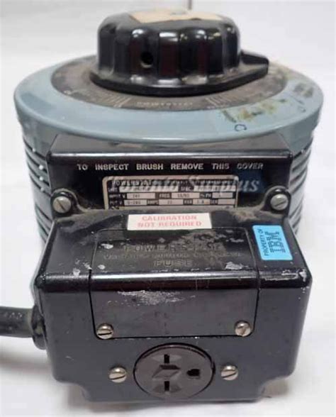 Superior Electric 3PN236B Powerstat Variable Autotransformer With Closed Powerstat Fuse Box