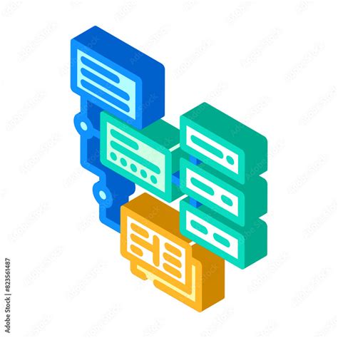 Vetor De Uml Diagrams Analyst Isometric Icon Vector Uml Diagrams Analyst Sign Isolated Symbol