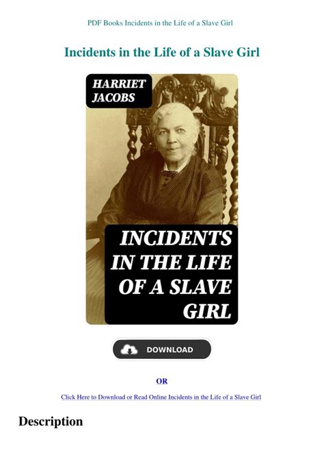 Ppt Pdf Books Incidents In The Life Of A Slave Girl Powerpoint