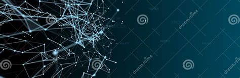 Technology Digital Abstract Background 3d Network Particles And Plexus