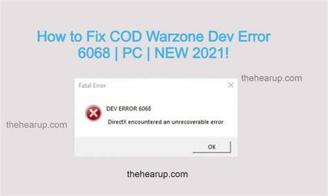How To Fix COD Warzone Dev Error Dev Error