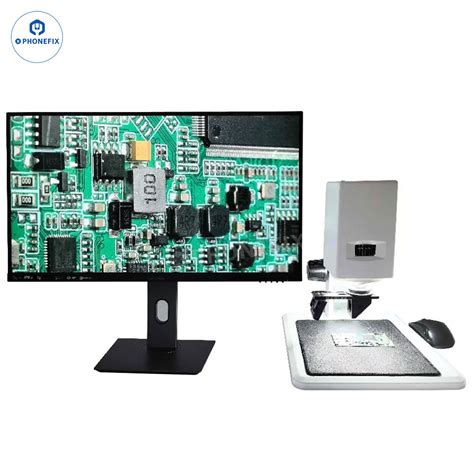 Dual 4k Panoramic Microscope Partial Full View Image Synchronous Displ