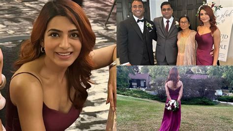 Samantha Ruth Prabhus Stunning Look At Brothers Wedding