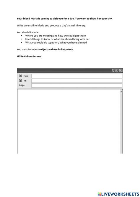 Writing Informal Emails Functional Skills E Worksheet Artofit