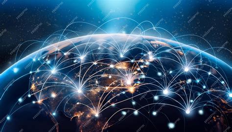 Visualizing Global Connectivity Digital Network Across The World