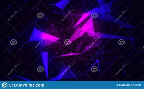 Abstract Background With Connecting Dots And Lines Network Connection Structure Plexus Effect