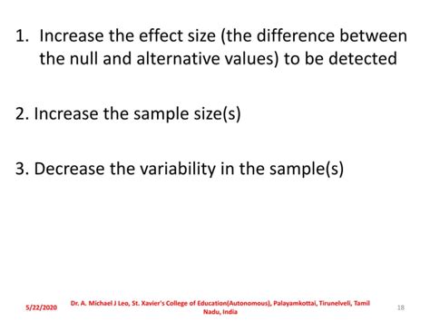 Quantitative Data Analysis Standard Error Effect Size Scales Of