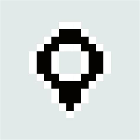 Pixel Map Icon Vector Illustration Vector Art At Vecteezy