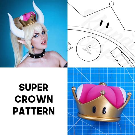 Super Crown Pattern Digital Download Kinpatsu Cosplay