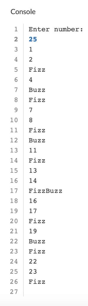 Solved Using Python Output The Numbers 1 User Inputed