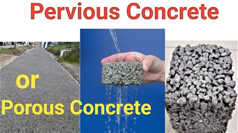 What Is The Pervious Concrete Porous Concrete Permeable Concrete ~civilwork Youtube