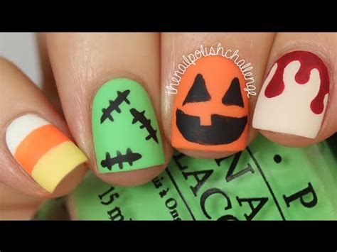 4 Easy Halloween Nail Art Designs Diy Kelli Marissa Youtube
