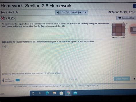 Solved Homework Section 2 6 Homework S Score 0 Of 2 Pts 5