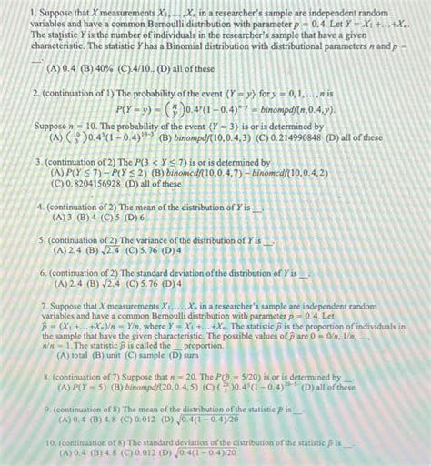 Solved 1 Suppose That X Measurements X1 Xn In A Chegg Com