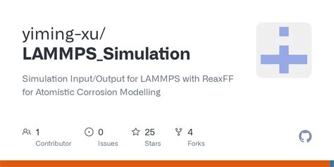 GitHub Yiming Xu LAMMPS Simulation Simulation Input Output For