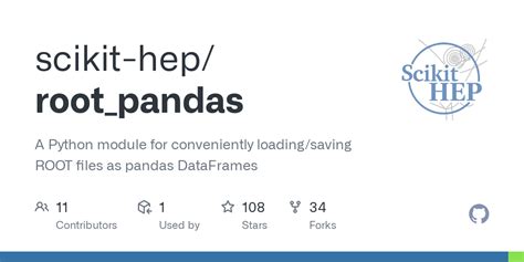 GitHub Scikit Hep Root Pandas A Python Module For Conveniently Loading Saving ROOT Files As
