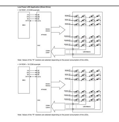 Ht1632c Driver Matriz Led 32x824x16 Arduino Mejor Q Max7219 Mercadolibre
