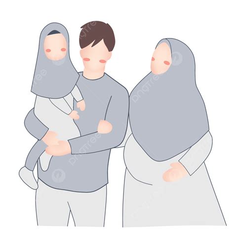 임신 한 행복한 이슬람 가족 어머니의 그림 행복한 가족 무슬림 가족 임신 한 어머니 Png 일러스트 및 Psd 이미지 무료 다운로드 Pngtree
