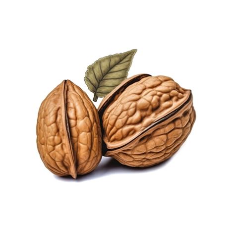 Premium Ai Image Walnut And Walnut Kernel