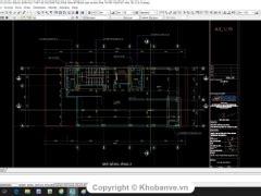 Full file cad thiết kế thi công nhà phố thương mại kinh doanh 5 tầng 01 tum diện tích xây dựng