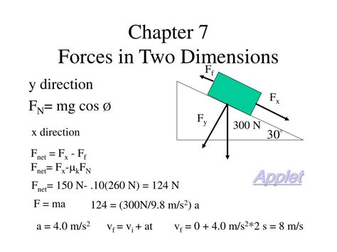 Ppt Chapter 7 Forces In Two Dimensions Powerpoint Presentation Free