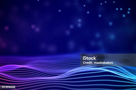 3d 사운드 파도 입자 부동입니다 데이터 추상 시각화입니다 3차원 형태에 대한 스톡 벡터 아트 및 기타 이미지 3차원 형태 음파 가상현실 Istock