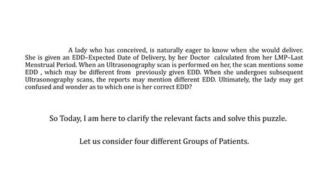 How To Find Out Correct Edd Pptx