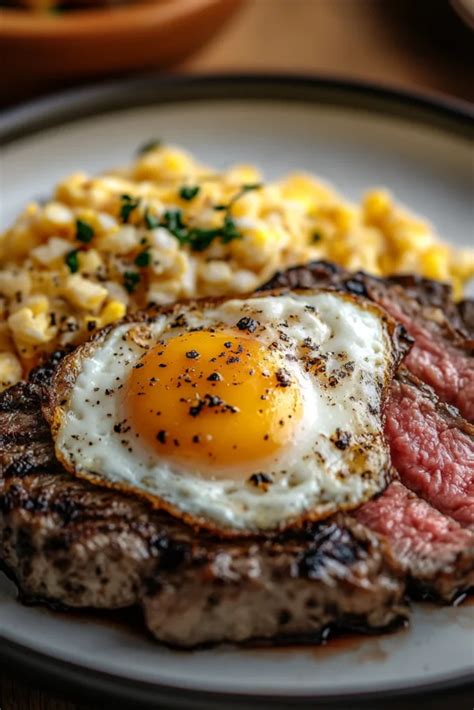 Sizzling Steak And Eggs A Hearty And Flavorful Breakfast That Hits The
