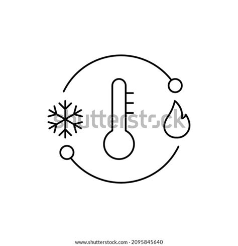 Weather Temperature Meter Icon Vector Stock Vector Royalty Free